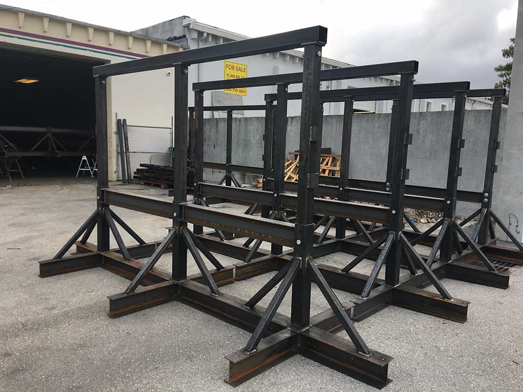 Steel Rebar Cage Rack Stands - America CMS